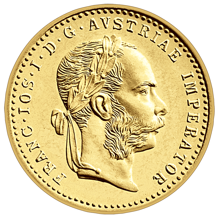 Einfach Dukaten in Gold Au 986 in Sichtfensterverpackung